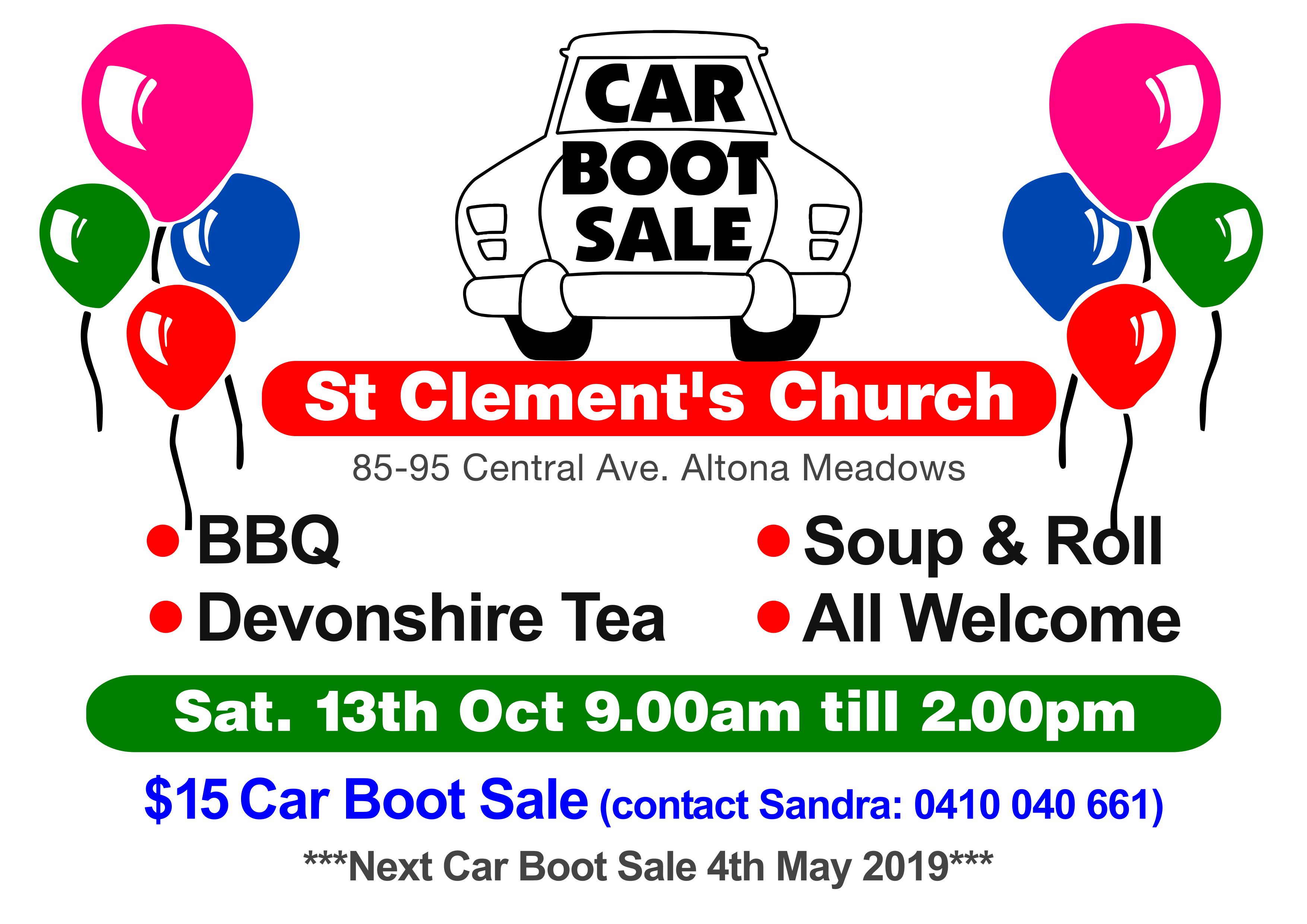 Car boot sale at St Clement’s | Anglican Parish of Altona/Laverton